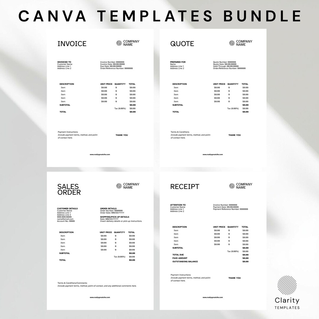 Canva Business Essentials Template Pack | Editable, Customizable ...