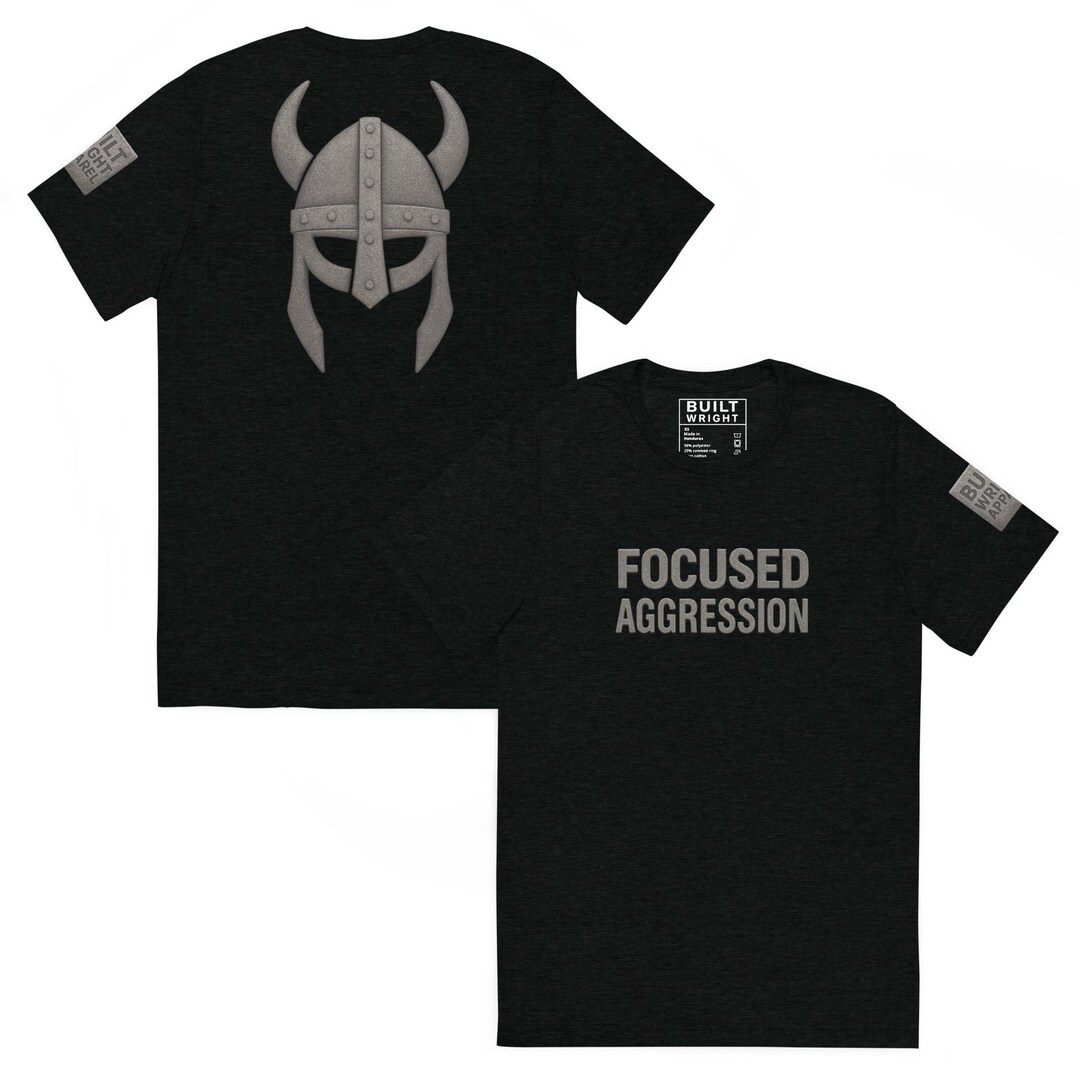 Focused Aggression Shirt | Viking Warrior Tee | Tactical Motivation ...