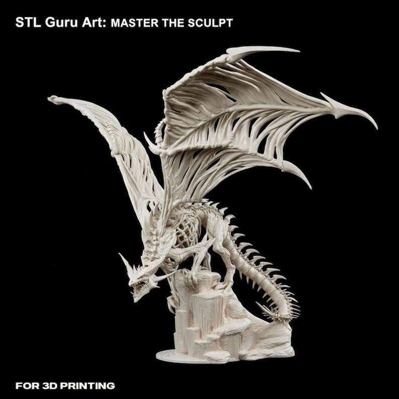 Frost Wyrm STL | Wow Ice Dragon 3D Print Model (digital Download) - Etsy