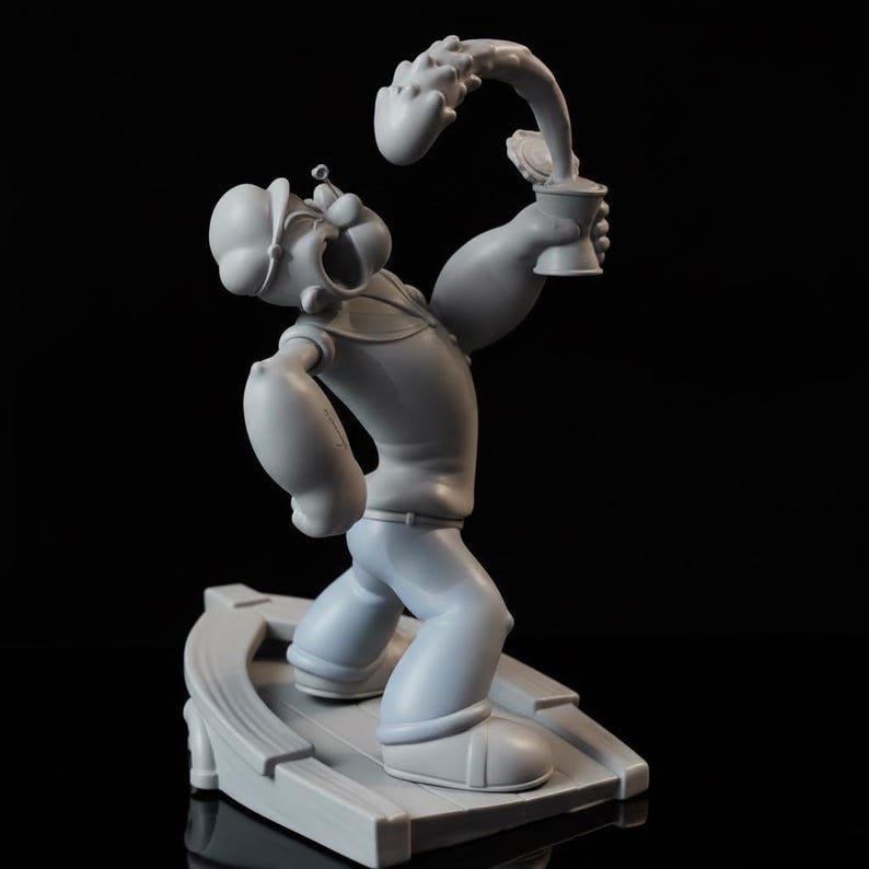 Popeye STL – 3D Printable Cartoon Figure | Classic Character Model - Etsy