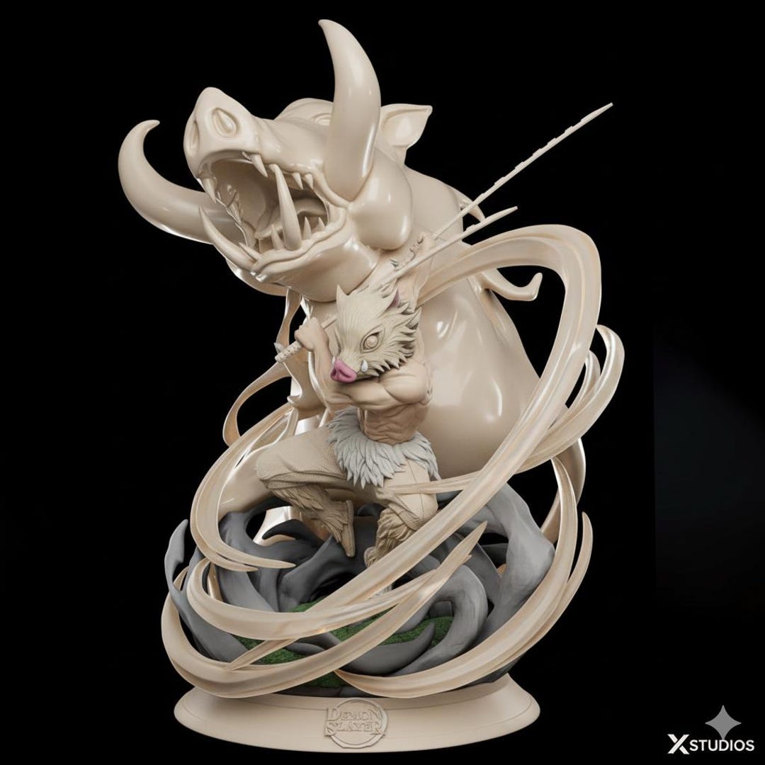 Inosuke Hashibira STL | Demon Slayer 3D Print Model | Anime Figurine ...
