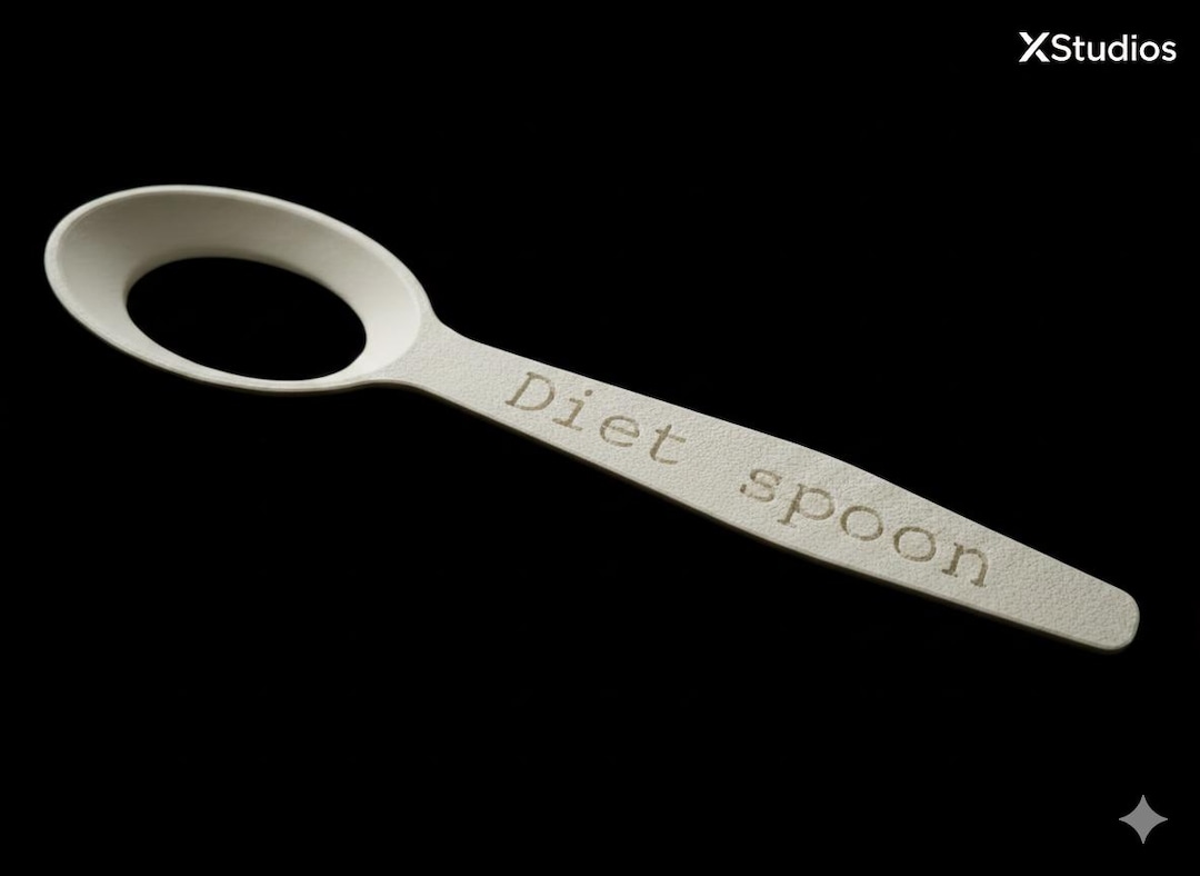 Funny Diet Spoon STL | Humorous 3D Print Utensil | Gag Gift Kitchen ...