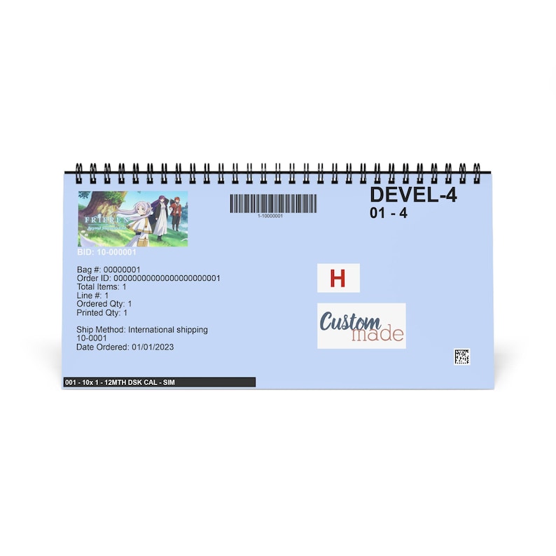 Frieren Anime Desktop Calendar 2026 | Monthly Grid - Etsy