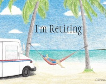 Postal retirement | Etsy