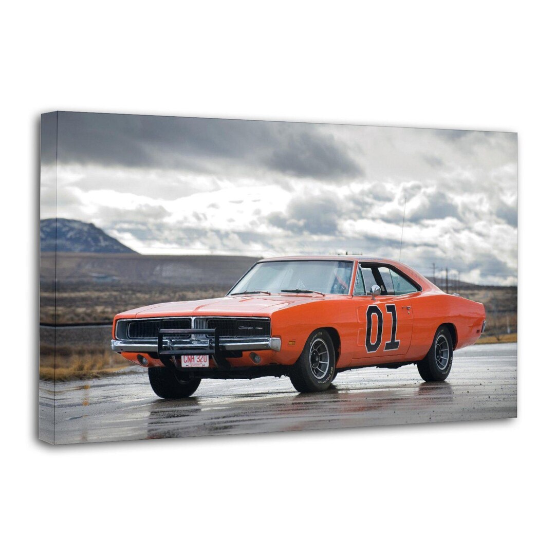 Cars Dodges Charger General Lee Poster Picture Print Living Room Walls ...