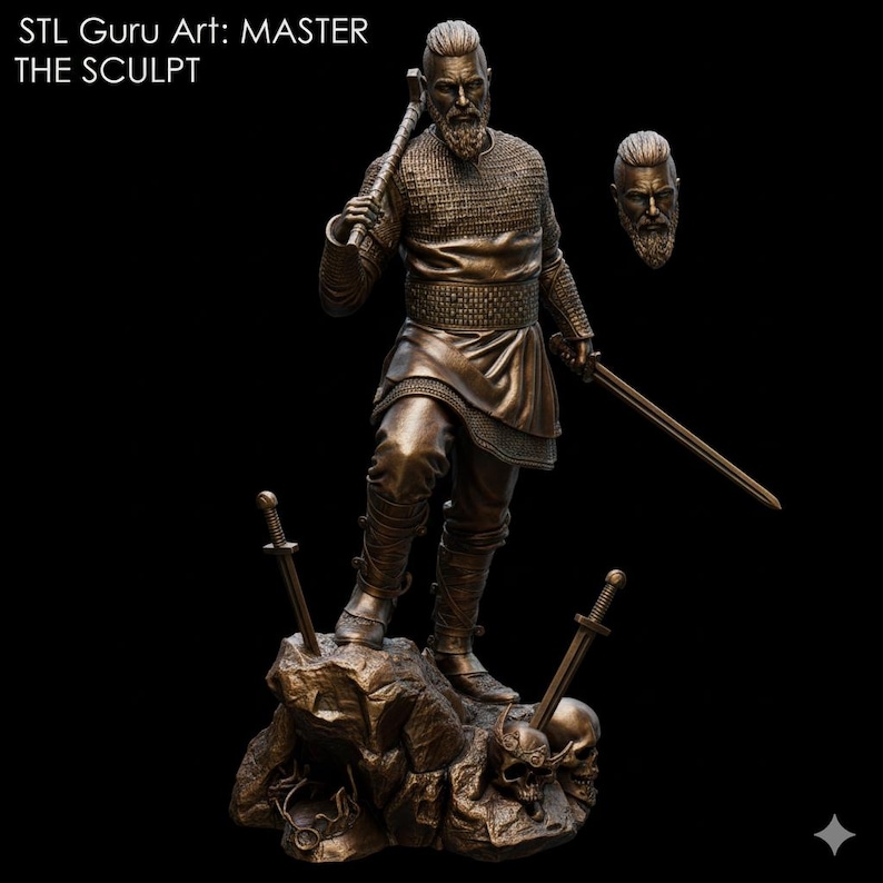 Ragnar Lothbrok – Viking Warrior Fan Art 3D Print STL - Etsy New Zealand