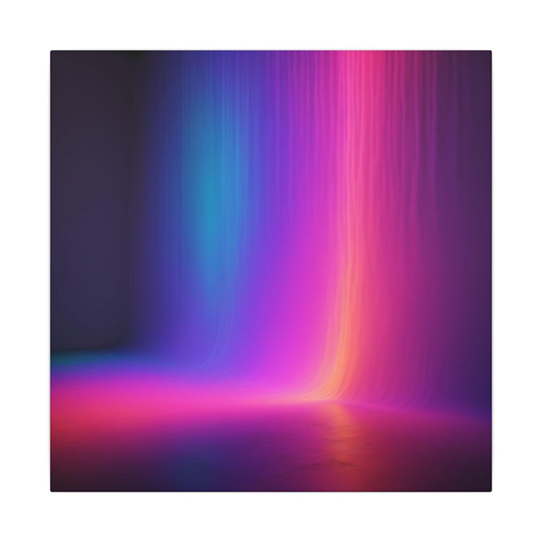 Celestial Aurora Abstract Light Canvas Print - Etsy