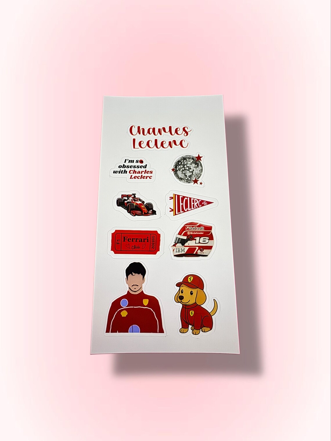 Charles Leclerc Stickers - Etsy