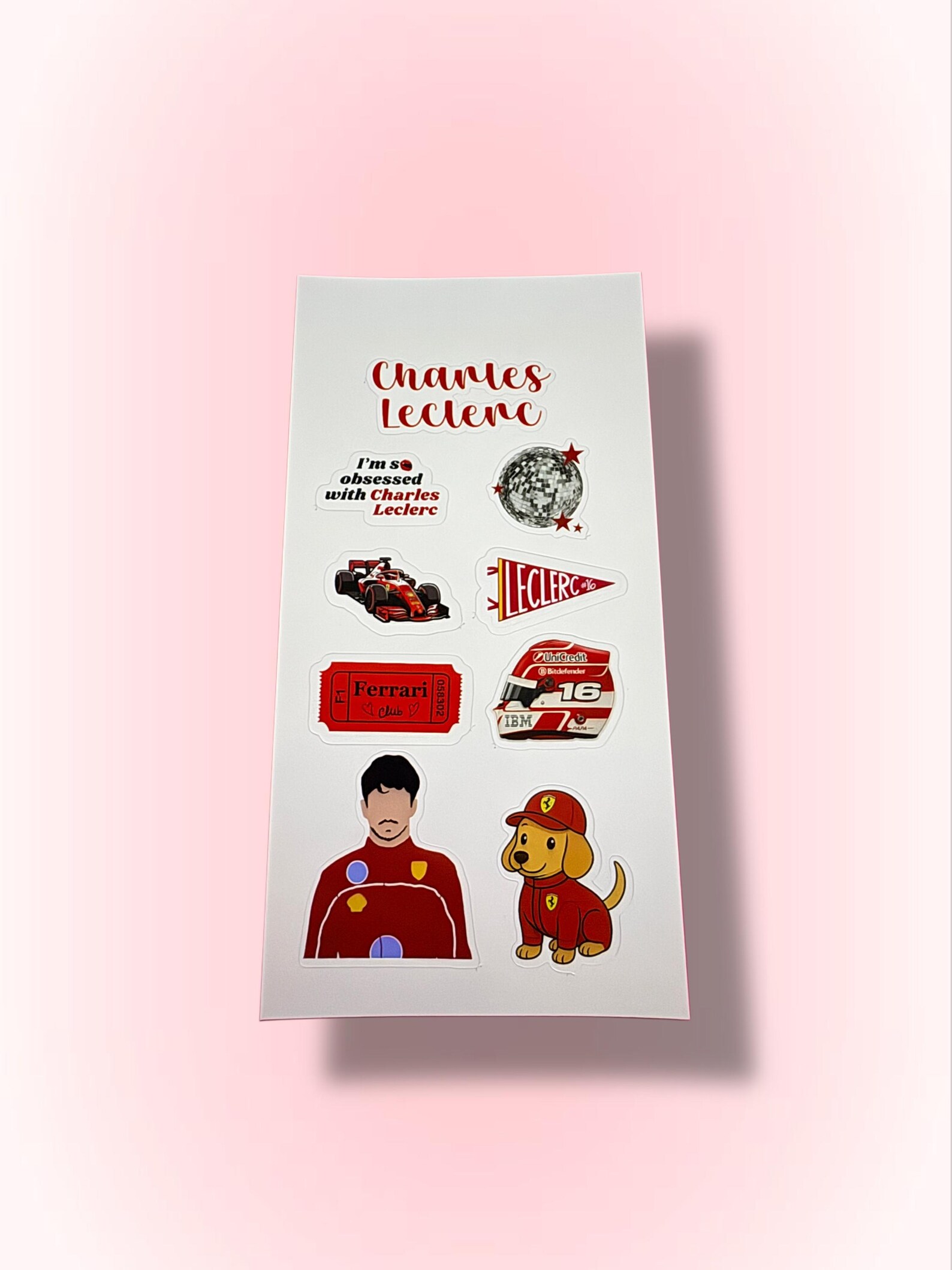Charles Leclerc Stickers - Etsy