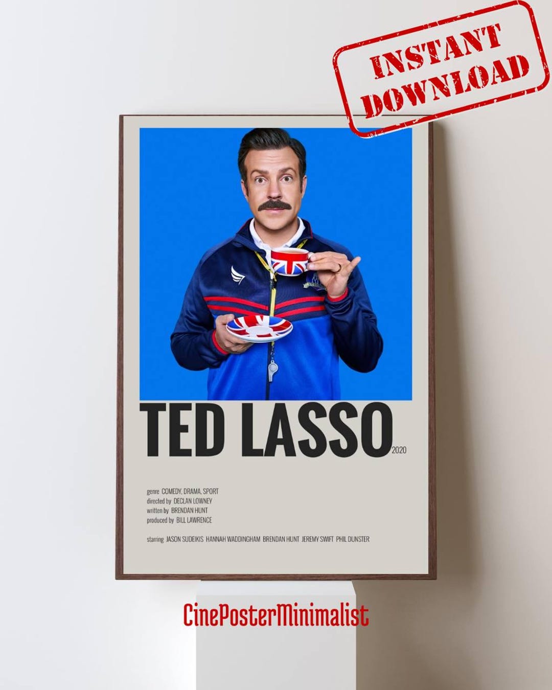 Ted Lasso Movie Print / Film Poster / Minimalist Movie Artwork ...