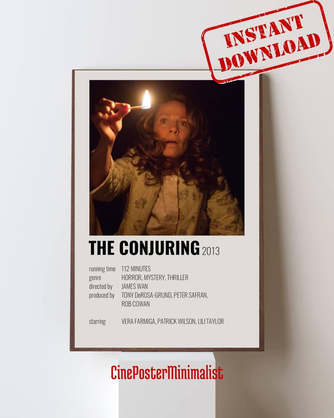 The Conjuring Movie Print / Film Poster / Minimalist Movie Artwork ...