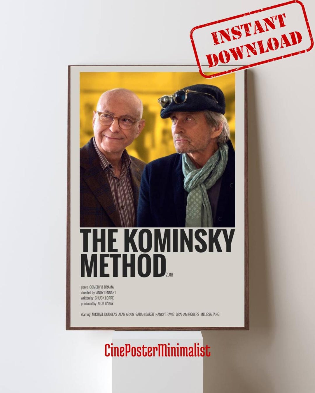 The Kominsky Method Print / Film Poster / Minimalist Movie Artwork ...