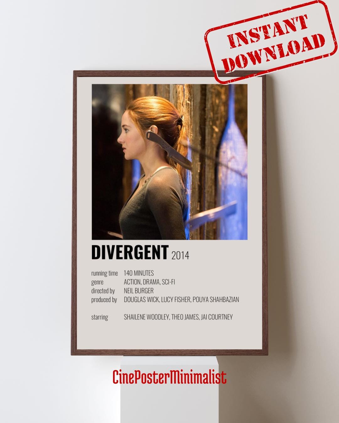 Divergent Movie Print / Film Poster / Minimalist Movie Artwork ...