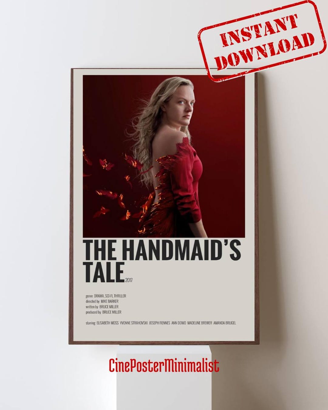 The Handmaid's Tale Movie Print / Film Poster / Minimalist Movie ...