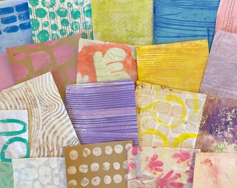 Mixed Media Hand Painted Papers - Etsy