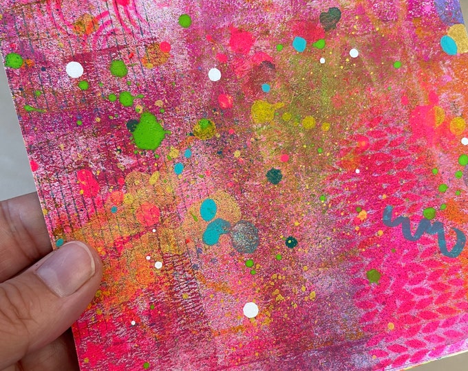 One (1) Sticker Paper Sheet, Pink Collage Paper, Junk Journaling ...