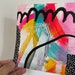 Original Abstract Painting, 6x6 Painting on Paper, Mixed Media Collage ...