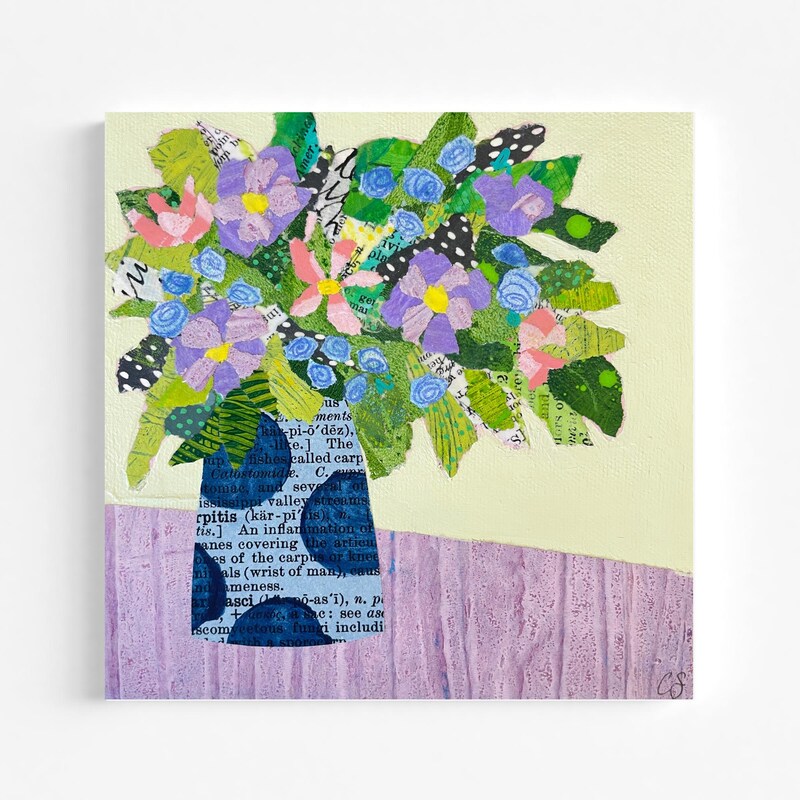 Floral Mixed Media - Etsy