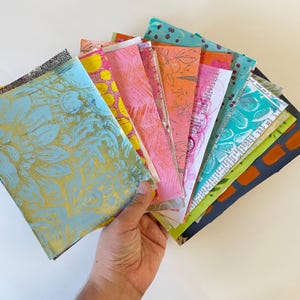Assorted Collage Papers, Gelli Print Paper, Multicolor Paper Bundle ...