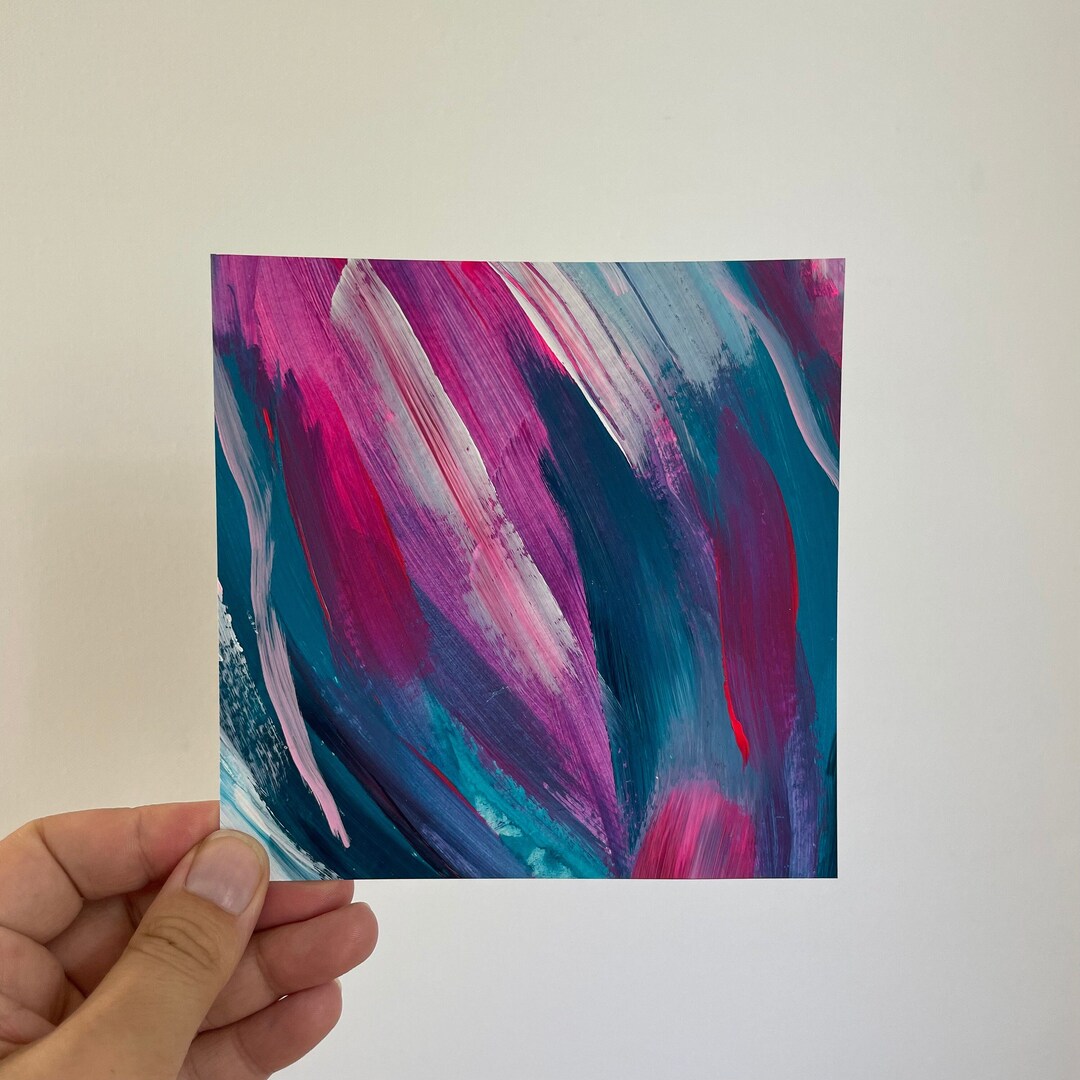 Affordable Original Art, Wall Art on Paper, Painting Original, Mini ...