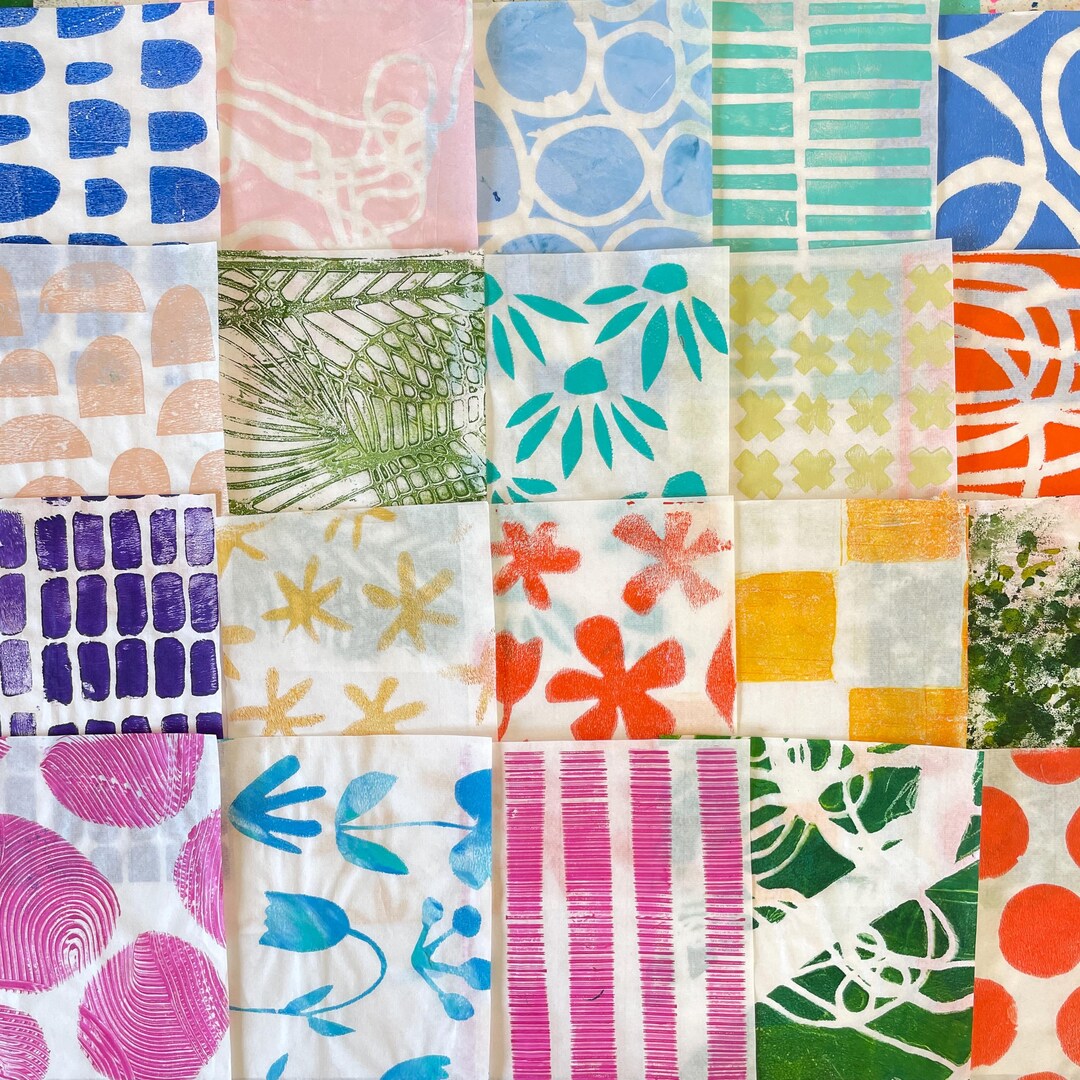 Colorful Transparent Collage Papers, Rice Paper Tissue Paper Collage ...