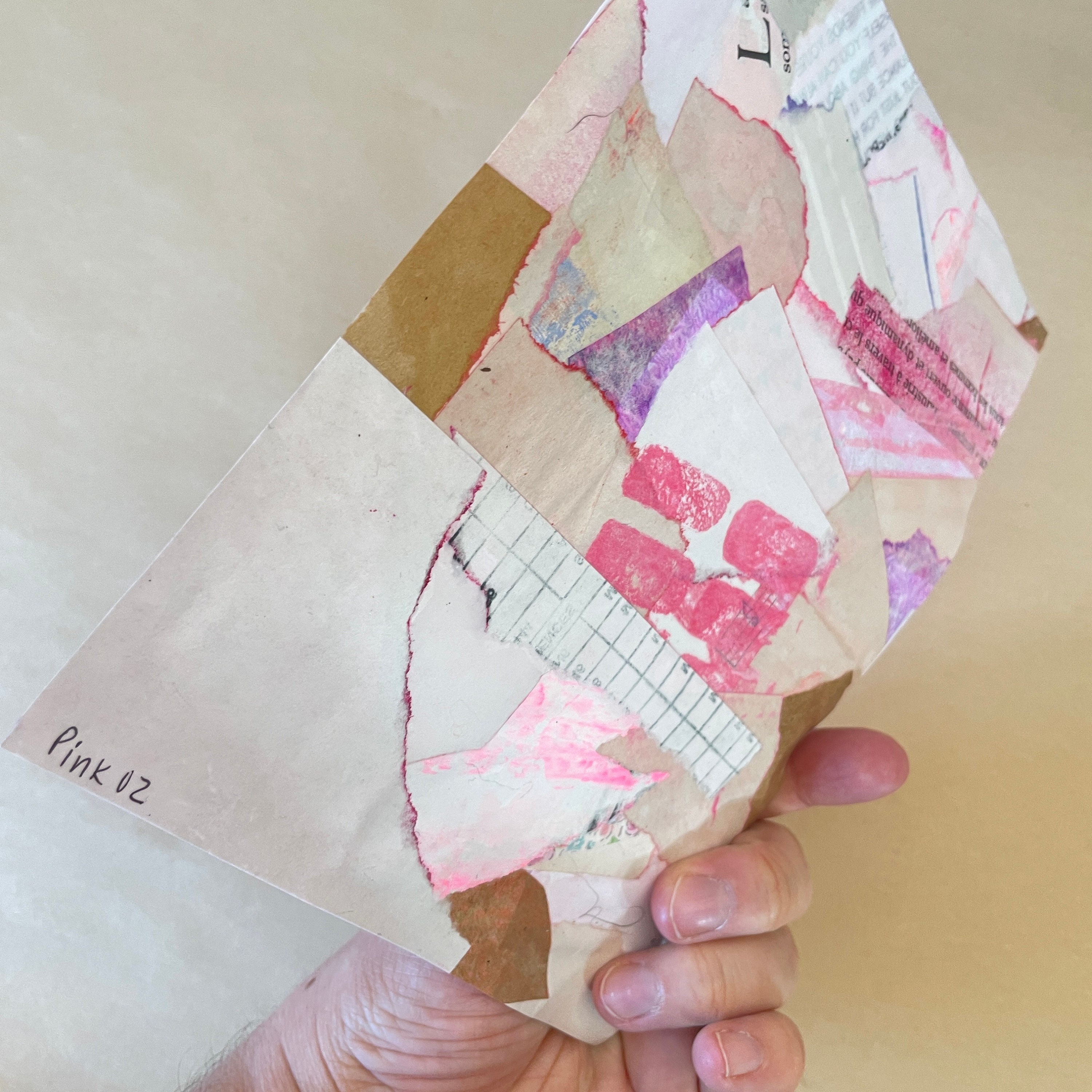 One Collage Masterboard, One Sheet Collage, Pink Collage Papers, Purple ...