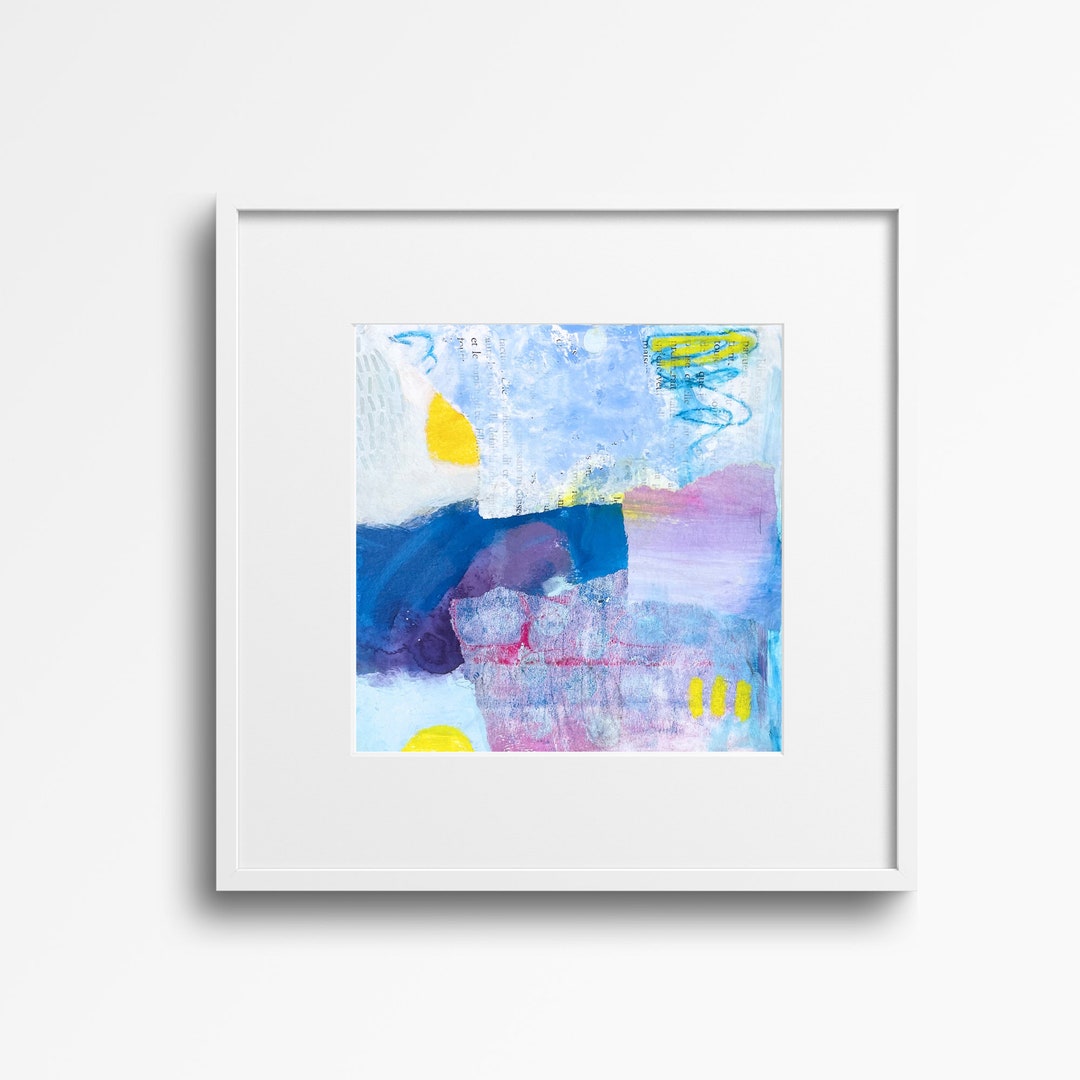 Small Original Abstract Painting, Abstract Art Mini, 6x6 Original Art ...