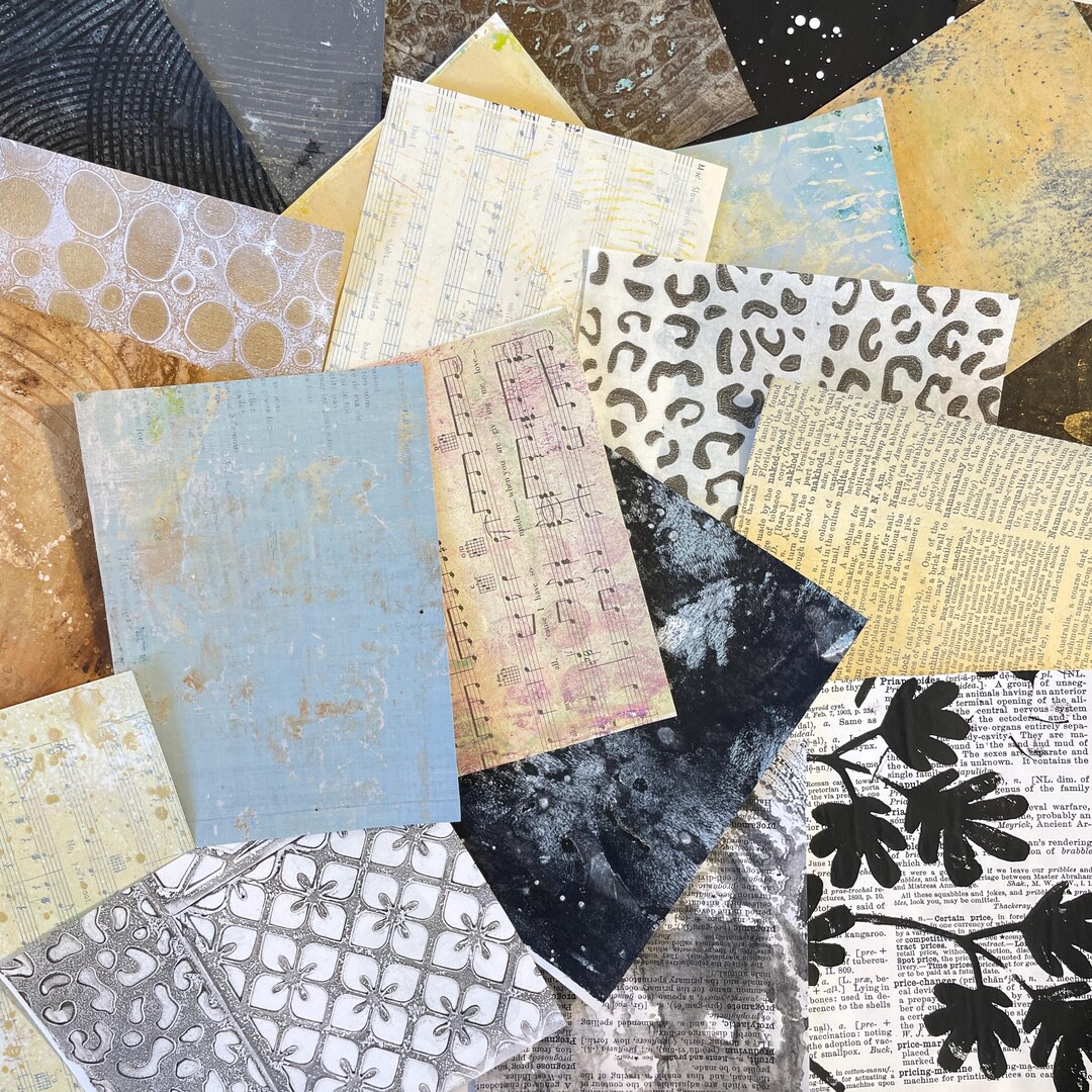 Art Journal Neutral Papers, Collage Papers, Junk Journaling Supplies ...