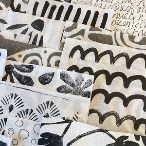 Transparent Collage Paper, Rice Paper, Black Stencil Collage, Art ...