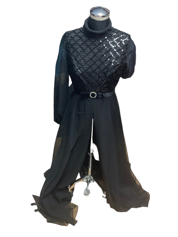 Split Front Sequin Gown - Gem