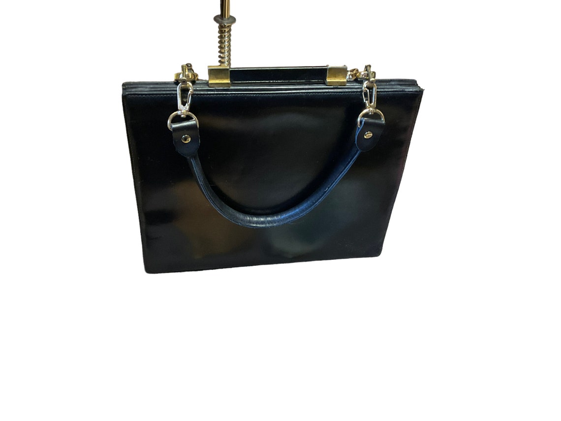 Saks 5th Ave Black Purse Made in France - Etsy