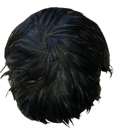 Roberta Myram Black Feather Hat - Gem