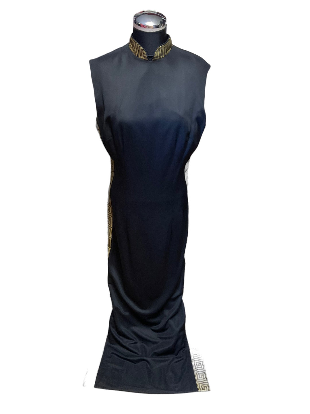 Alfred Shaheen Greek Key Column Dress - Etsy