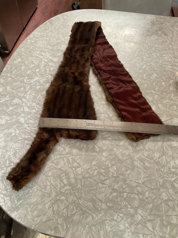 Vintage brown mink scarf - Gem