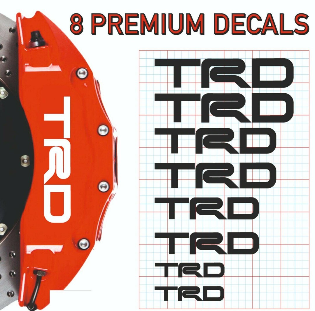 8x Decals. TRD Replica for Brake Calipers. - Etsy