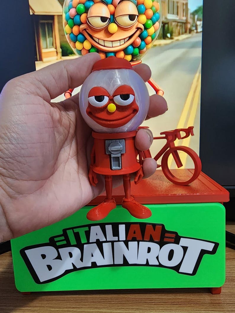 Chicleteira Bicicleteira - Italian Brainrot Toy Limited Edition - Etsy