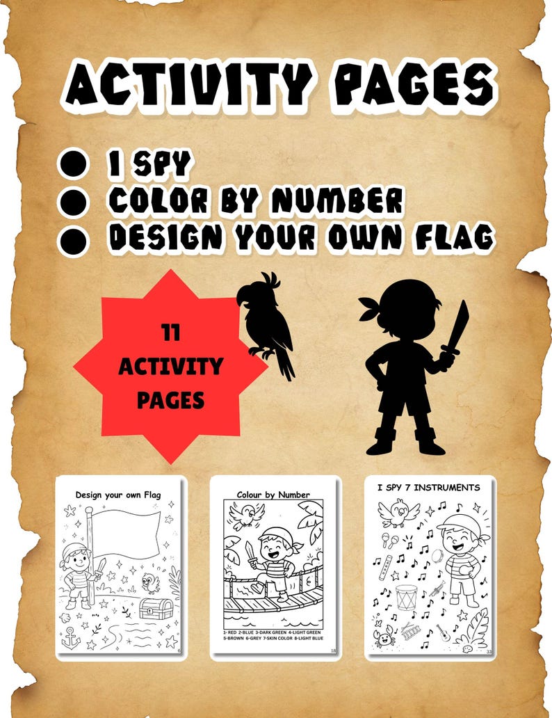 Captain Nico and Coco Printable | Story + Coloring + Activities | Ages ...