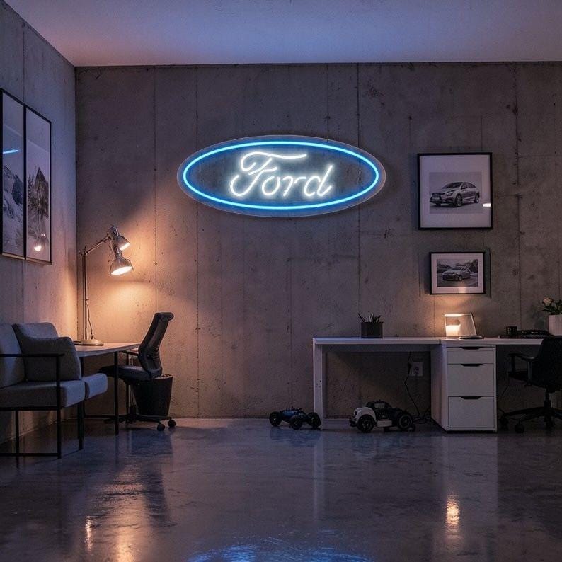 Ford Neon Sign, Ford Led Sign, Ford Logo Sign, Garage Neon Sign,car ...