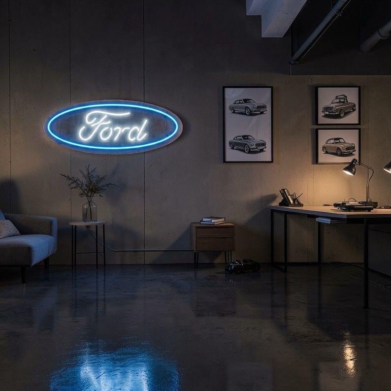 Ford Neon Sign, Ford Led Sign, Ford Logo Sign, Garage Neon Sign,car ...