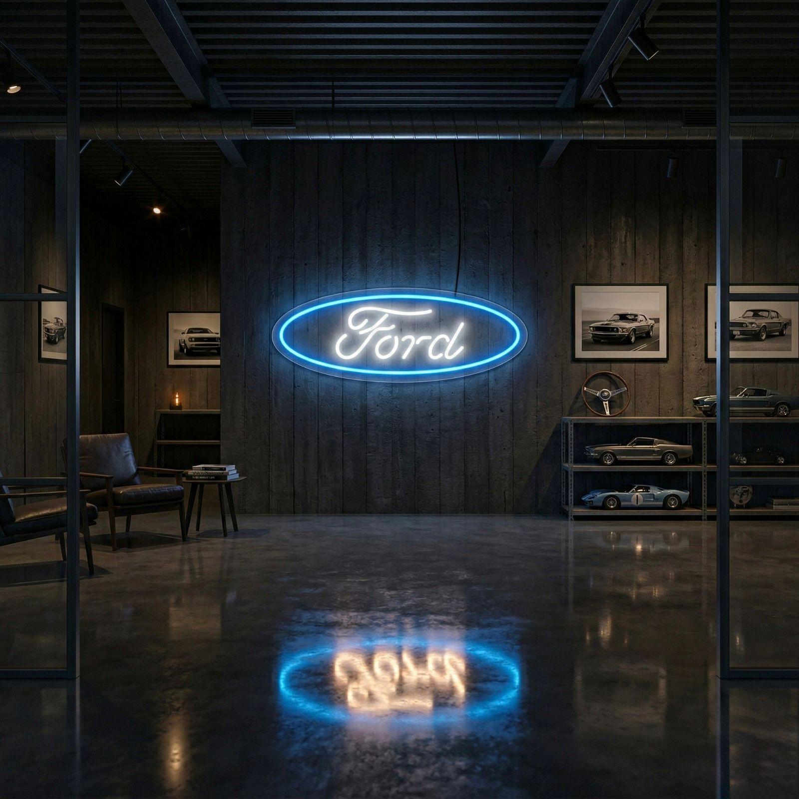 Ford Neon Sign, Ford Led Sign, Ford Logo Sign, Garage Neon Sign,car ...