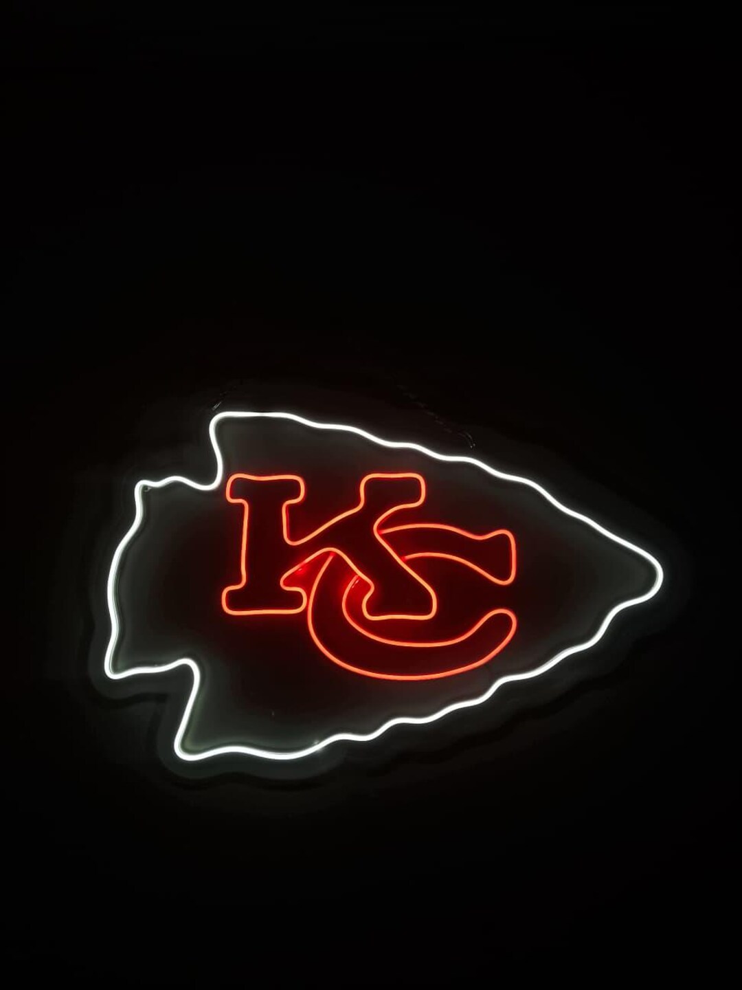 Kansas City Chiefs Neon Sign, Kansas City Chiefs Led Wall Decor, KC ...