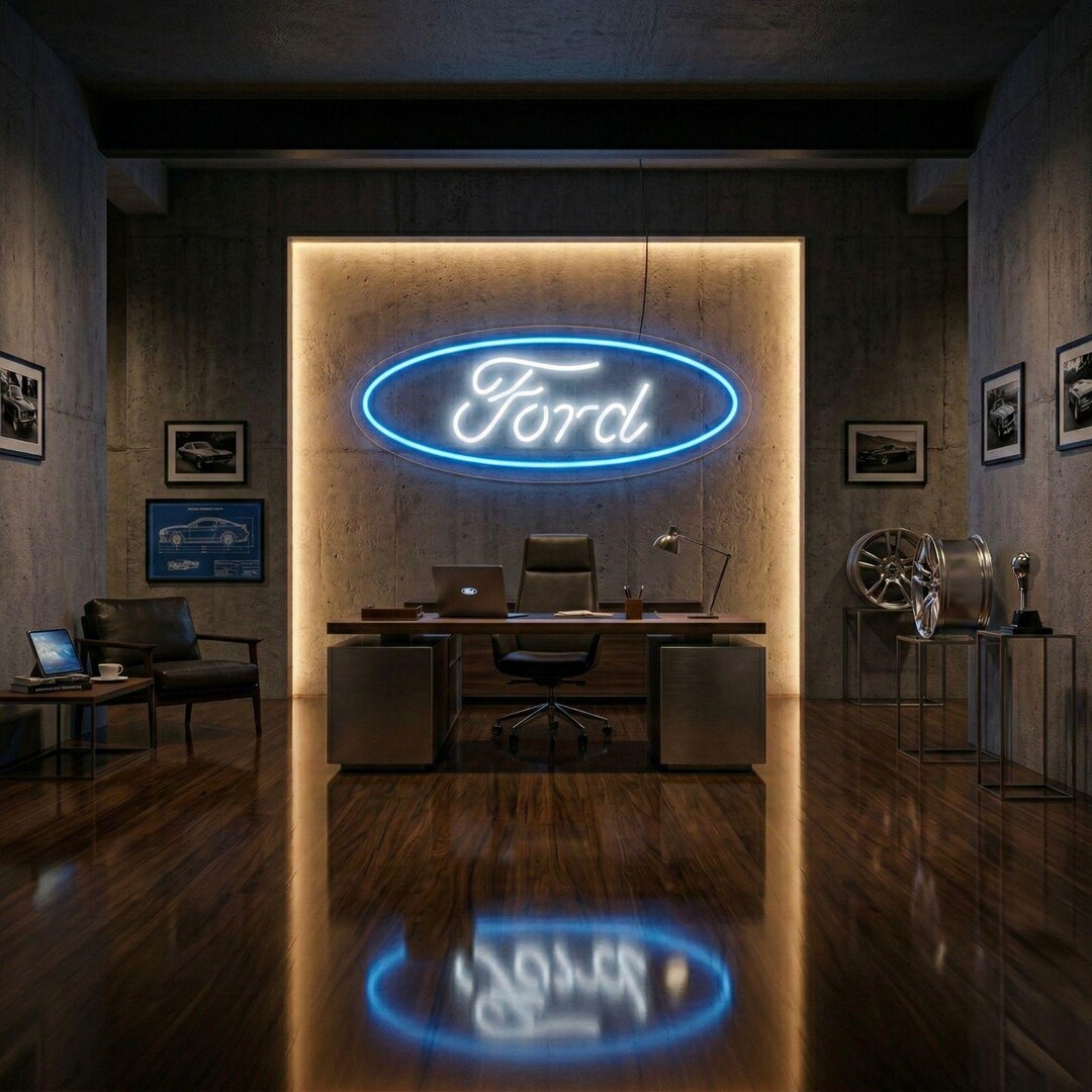 Ford Neon Sign, Ford Led Sign, Ford Logo Sign, Garage Neon Sign,car ...