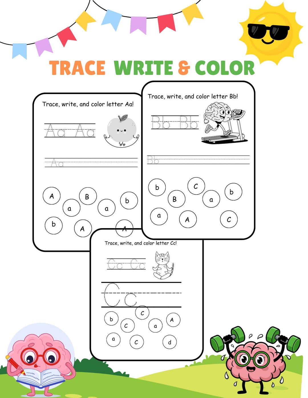 Trace, Write, & Color! - Etsy
