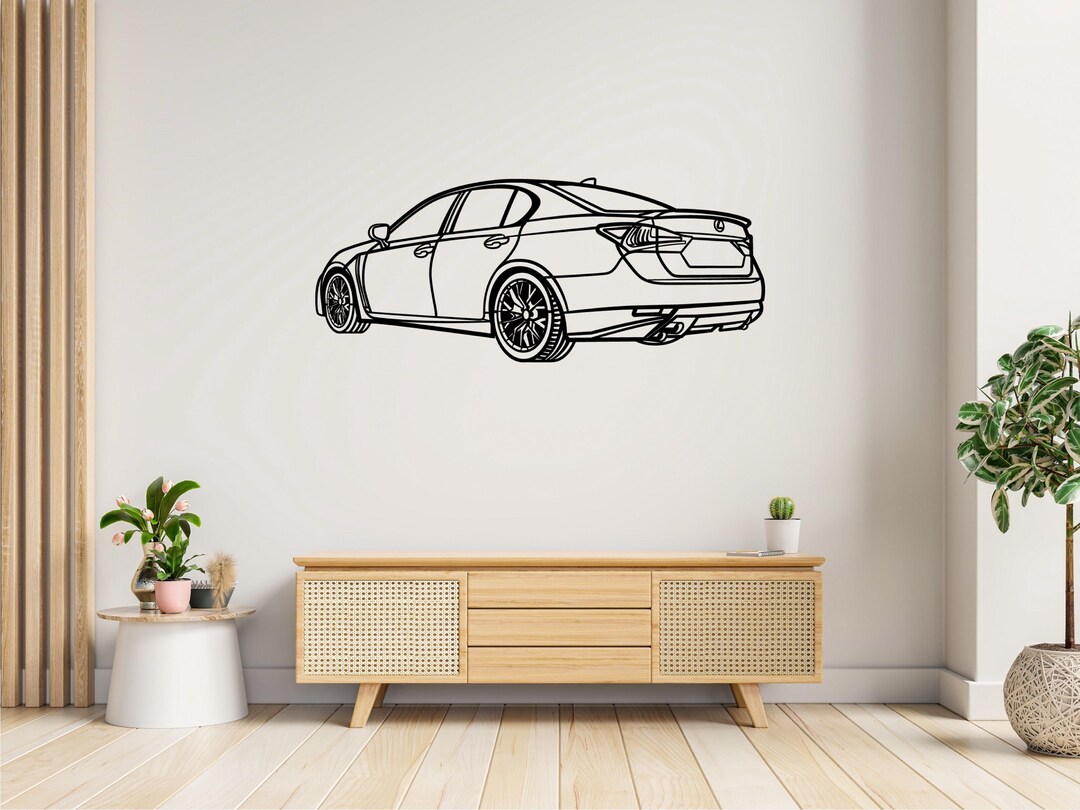 Lexus GS F Metal Wall Art : Sporty Sedan Silhouette Decor - Etsy