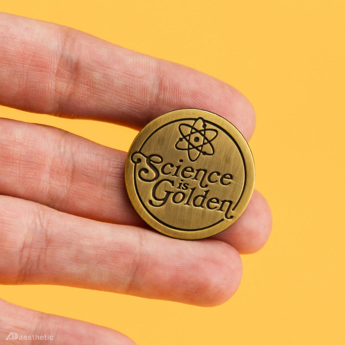 Science is Golden Lapel Pin - Etsy Canada