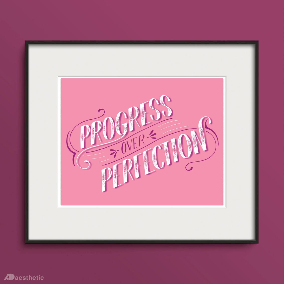 Progress Over Perfection Poster - Etsy