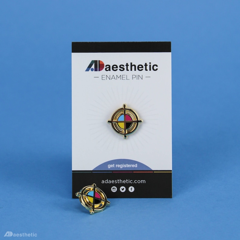 Registration Mark Enamel Lapel Pin - Etsy