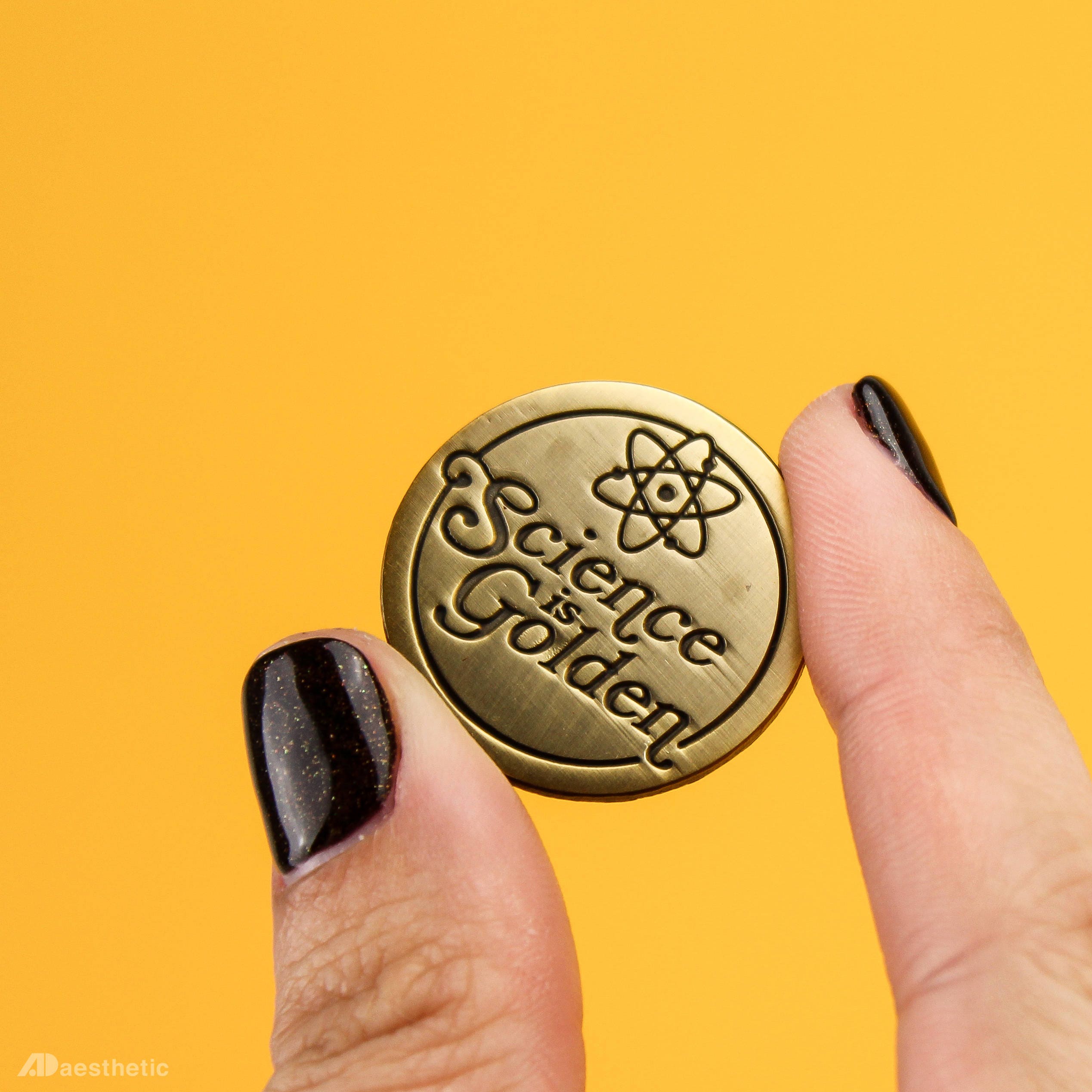 Science is Golden Lapel Pin - Etsy Canada