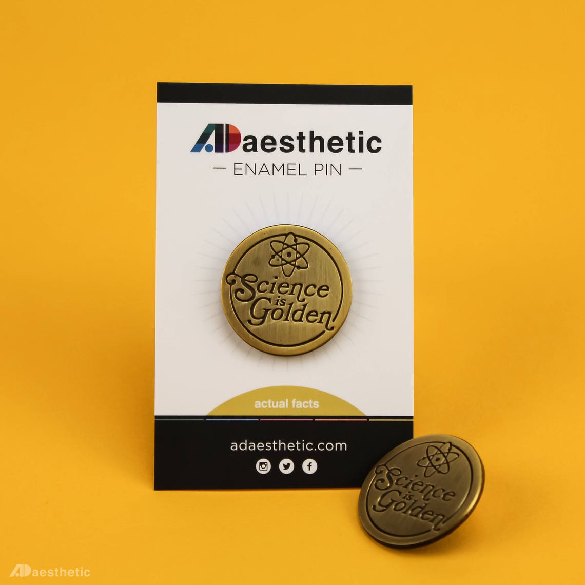 Science is Golden Lapel Pin - Etsy Canada