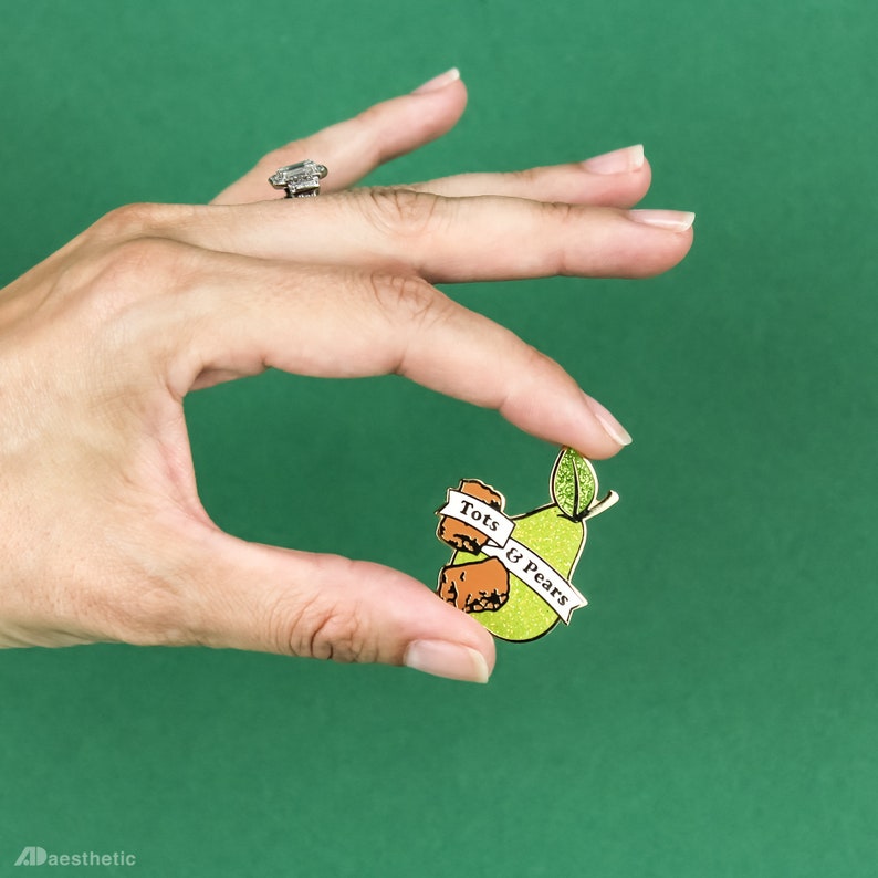 Tots and Pears Enamel Lapel Pin - Etsy